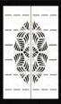 design double door tree leaves Free dxf File for CNC machines