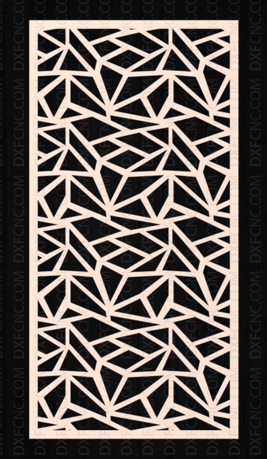Decorative shapes triangle Panel - free dxf files for plasma cutting