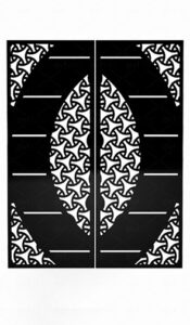 Design Exterior Double Steel Door CNC - Dxf files Free Download