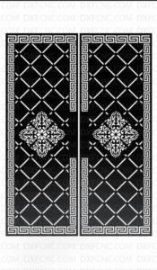 Modern Islamic Gate Design Main Door - DXF File Free Download
