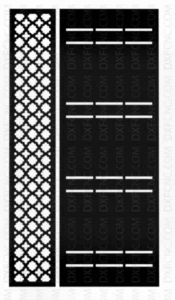 Front Modern Gate Design main double door - Free CNC Dxf File