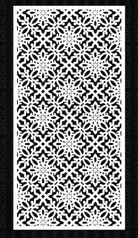 Panel laser Cutting wall design Template - Dxf File for Free