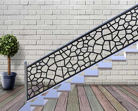 CNC Cutting Modern Railing Design Ready to Cut - Free Dxf files