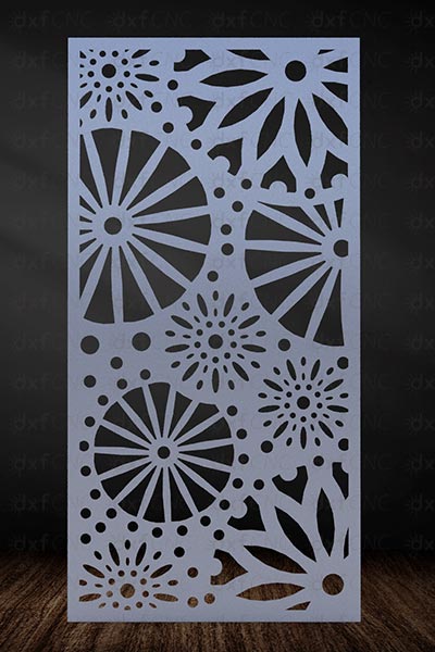 Decorative Screen Metal Panel Design - Free Dxf for CNC Machine