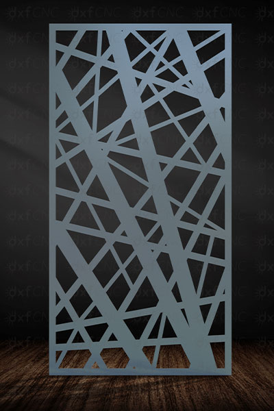 Laser Cut Decorative Screen Geometric Pattern - Free Dxf files