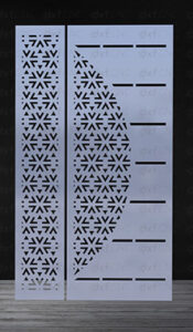 Modern Metal Front Door Design Ready to cut Dxf CNC file for Free