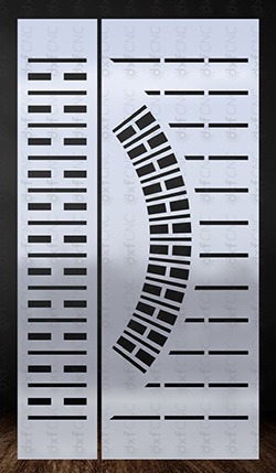 Simple Metal Door Design Ready to Cut - Dxf CNC file For Free