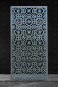 Metal Screen Exterior Panel Design Laser Ready to Cut Free Dxf