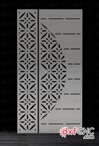Modern Metal Gate Design exterior Door - Free CNC laser vector
