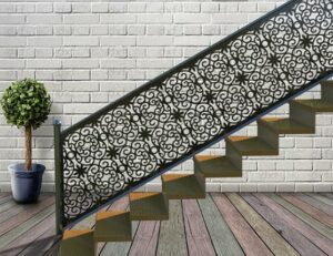 Steel Stair Railing extérieur & intérieur laser vector Design Free file