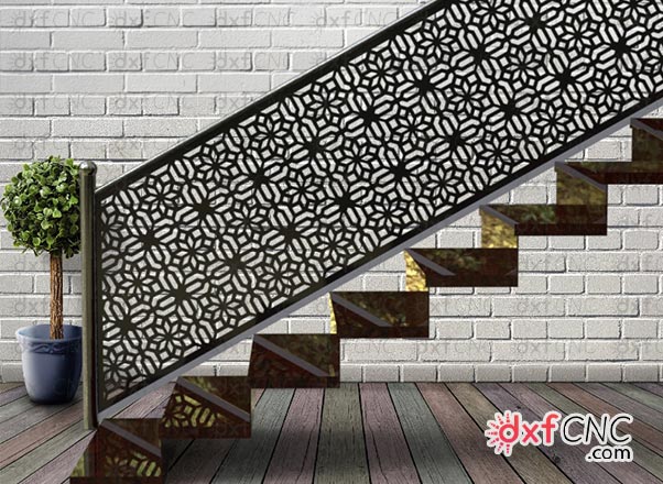 Steel Railing Design Ready to Cut - Free laser cut vector files