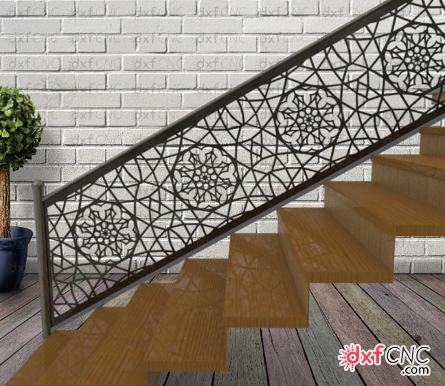 cnc cutting railing design - Free vectors for laser cutting - CNC DXF