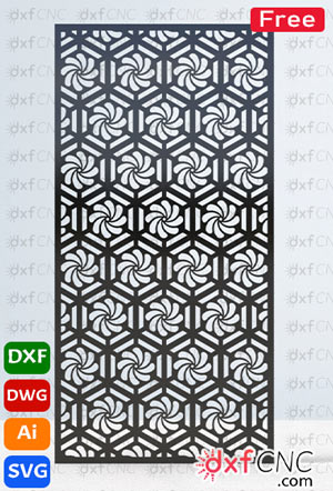 Laser Cut Flowers Pattern design – CNC template Free Dxf File - Dxf CNC