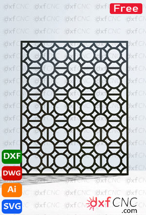 ِِCNC Window screen design- Free dxf for laser cutting and plasma - Dxf CNC
