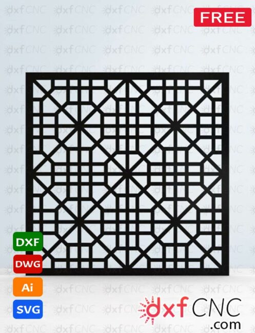 Laser & Plasma Cut Safety grill window screen Design Free dxf File