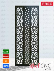 CNC Security metal screen door design - Dxf Files Free Download - Dxf CNC