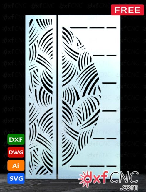 security Metal screen door design - Free Dxf File for CNC machine