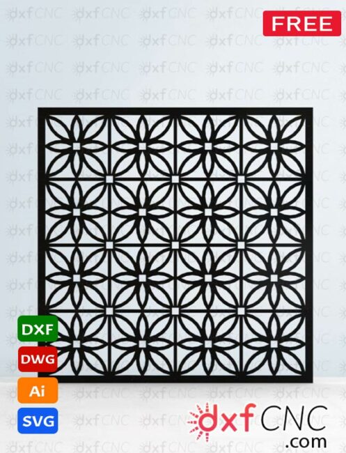 window grill metal screen Design - window patterns Free dxf File