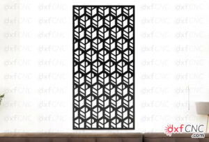 Geometric Wall metal Panel Pattern design cnc dxF Free Download